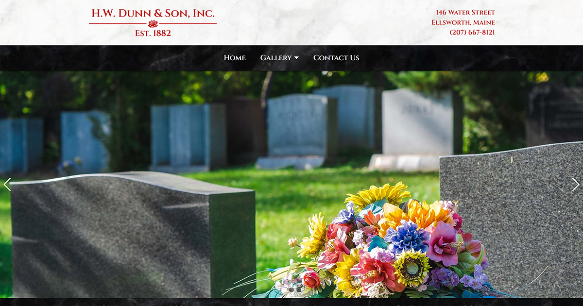 H.W. Dunn & Son, Inc. | Monuments & Memorials, Slants, Beveled Markers ...